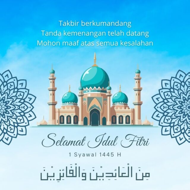 10 Kartu Ucapan Idul Fitri Minal Aidin wal Faizin